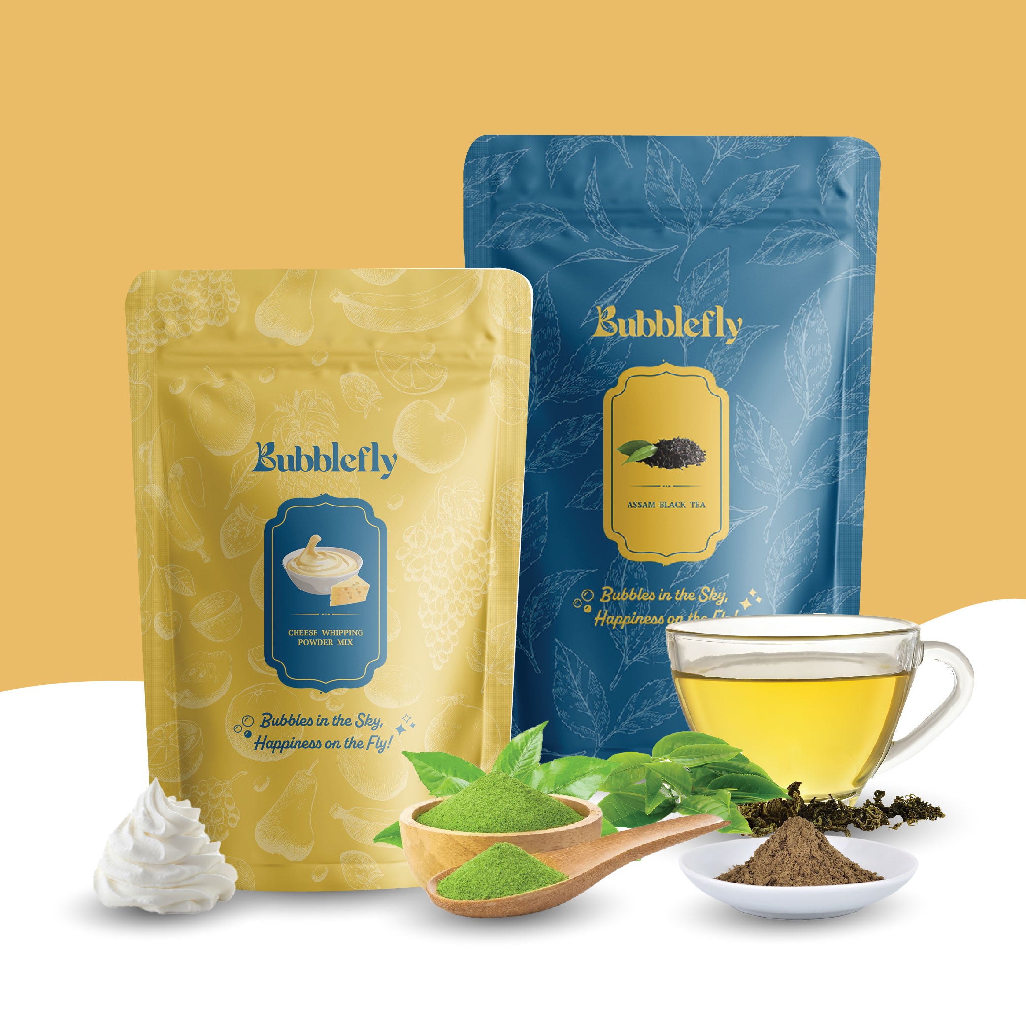 Premium Powder Mix for Bubble Tea – Classic Milk Tea, Taro, Thai Milk ...